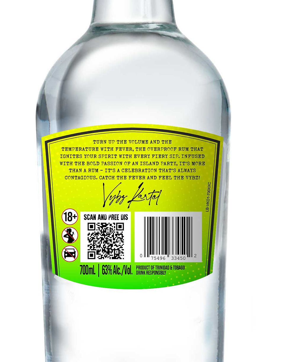 Str8 Vybz Fever Overproof Rum by Vybz Kartel — The Liquor Club